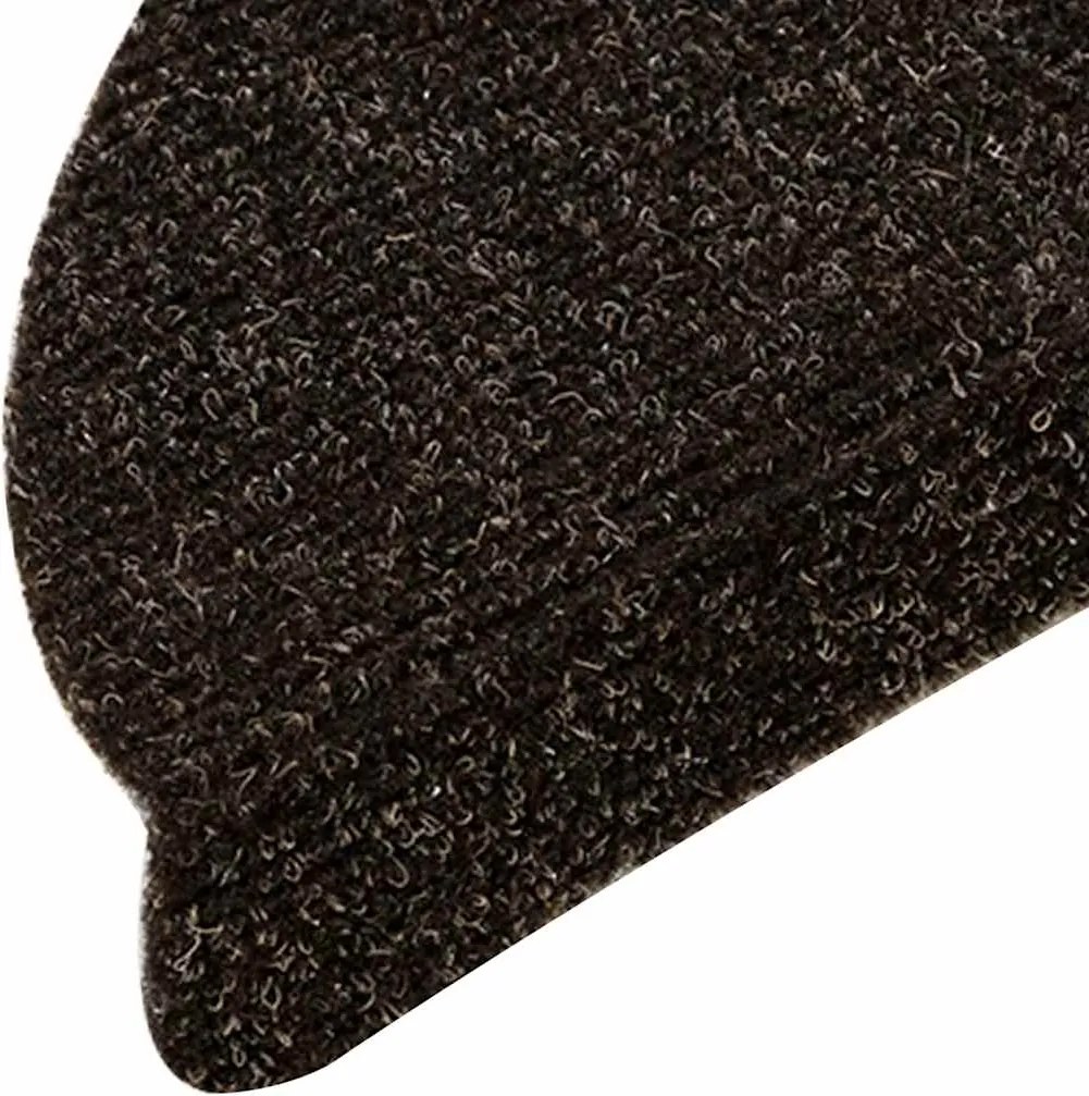 Schodové rohože samolepicí 30 ks 56 x 17 x 3 cm tmavě hnědé půlkulaté 3365685