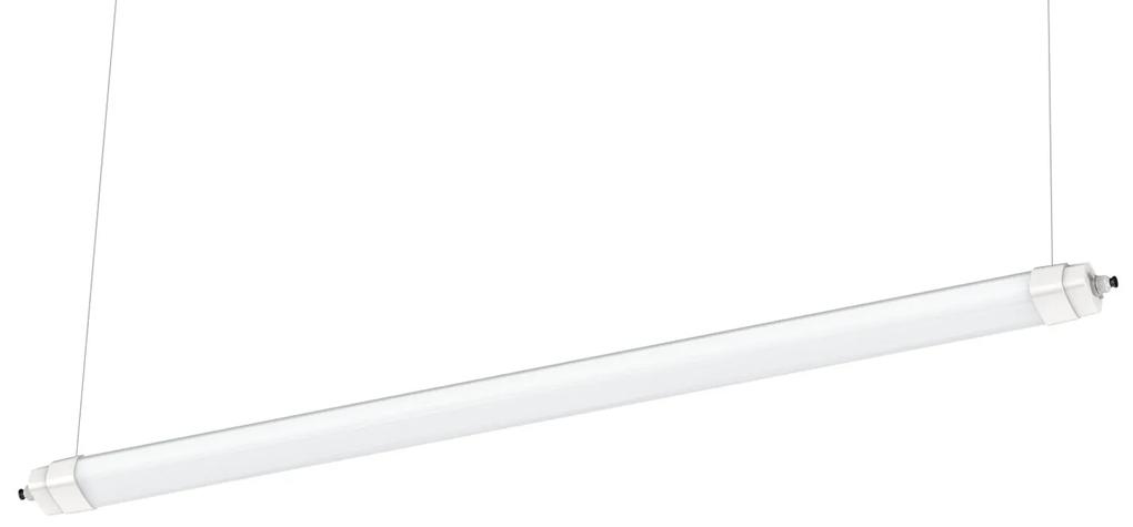 Indeluz 940F-L3650B-01 závěsné LED svítidlo Crous, bílé, 46W, 5700K, 115°, 160cm, IP66