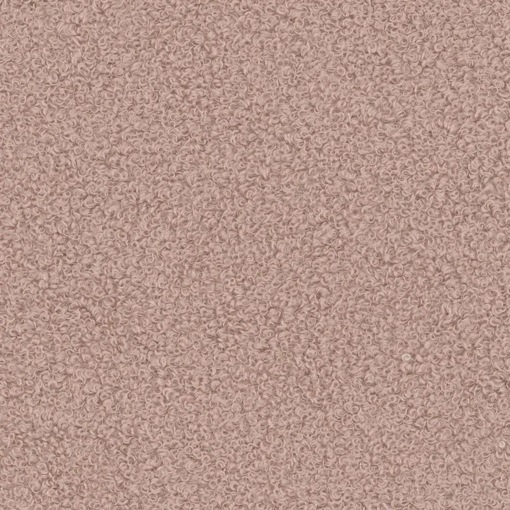 Světle růžové křeslo z textilie bouclé Jenny – Micadoni Home