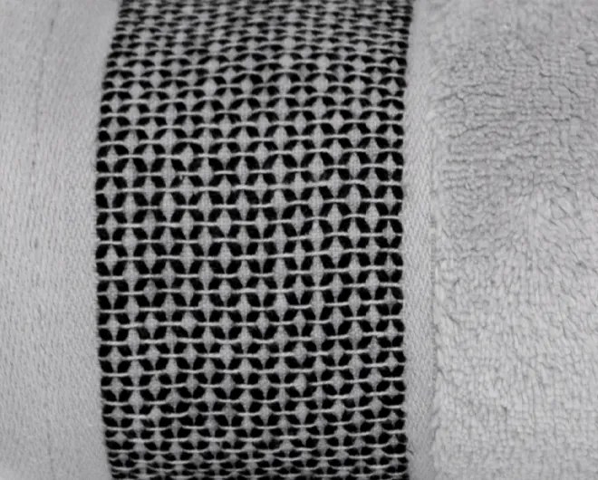 Detexpol Bavlněný ručník 50 x 90 cm Carlo světle šedý