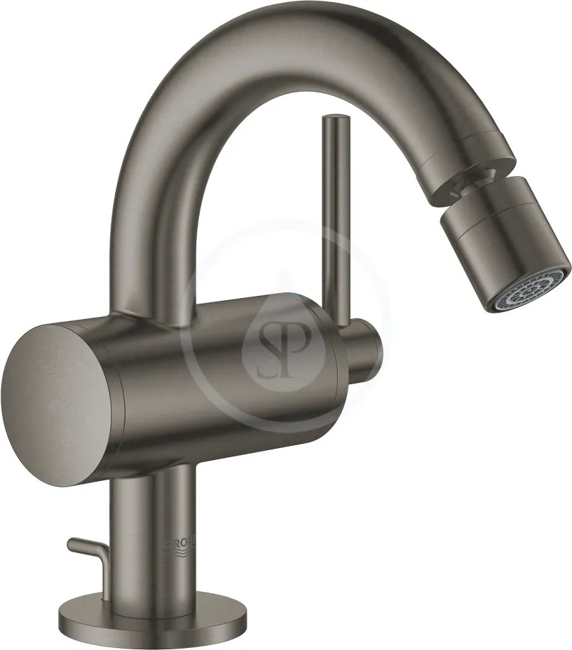 GROHE - Atrio Bidetová baterie s výpustí, kartáčovaný Hard Graphite 32108AL3