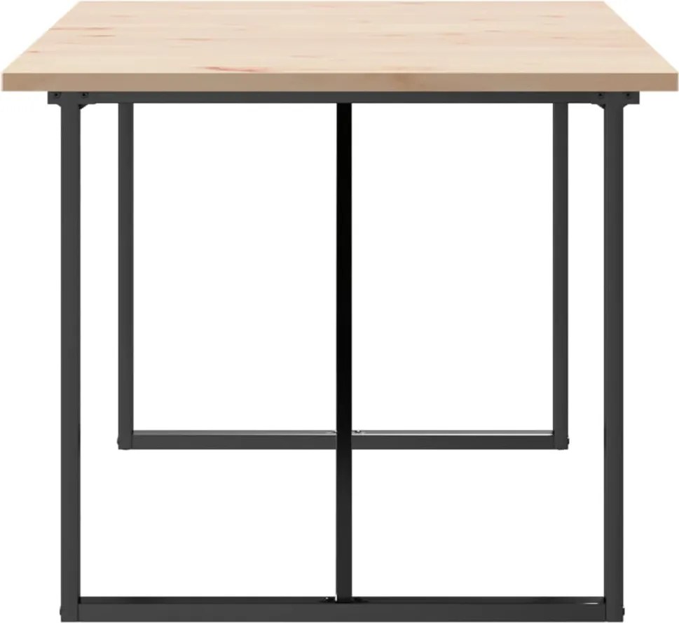 Jídelní stůl s O rámem 180 x 90 x 75,5 cm borové dřevo a ocel 3282744