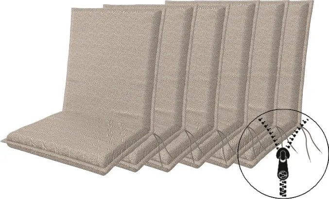 Doppler ART 2027 - set 6 ks polstrů na křeslo s vysokým opěradlem