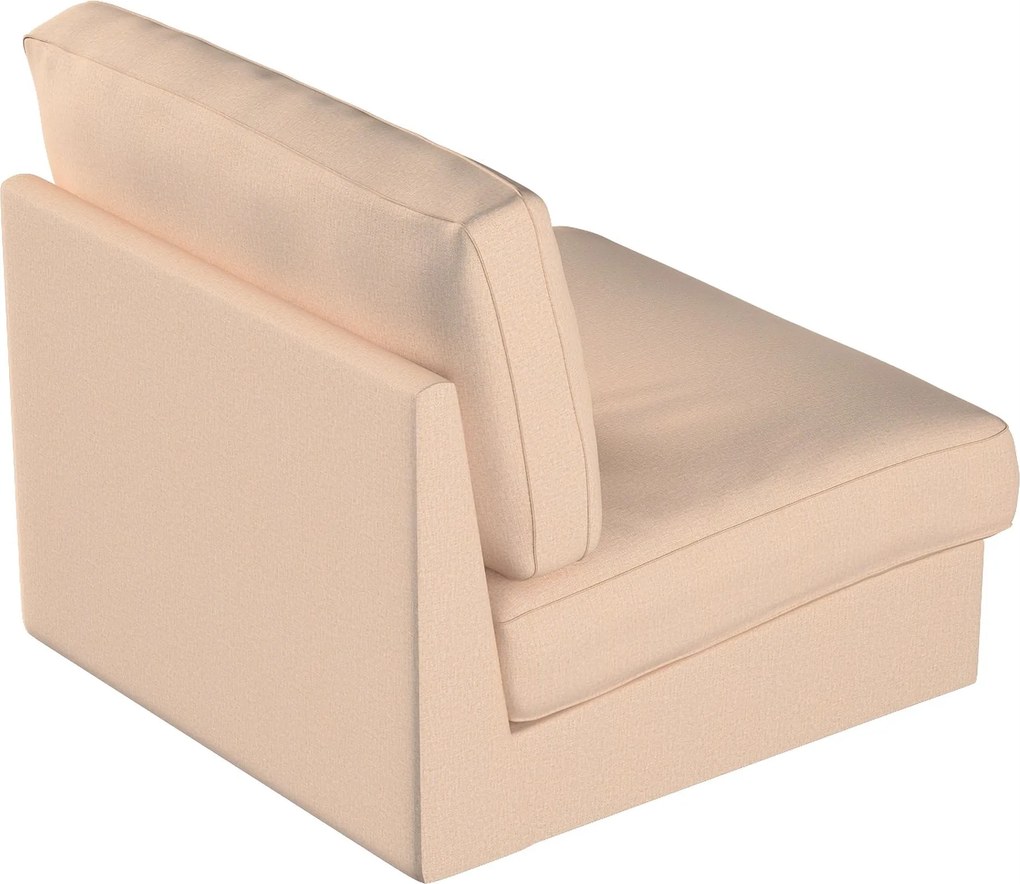Potah na neskládací křeslo IKEA Kivik barva béžová látka pletený vzor
