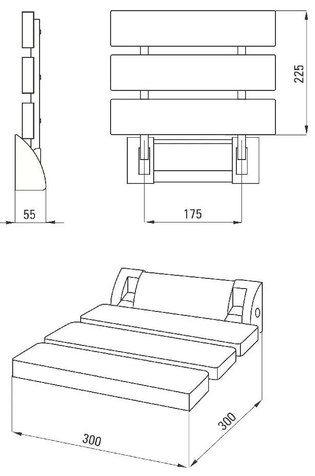 Deante Safety I sprchové sedátko