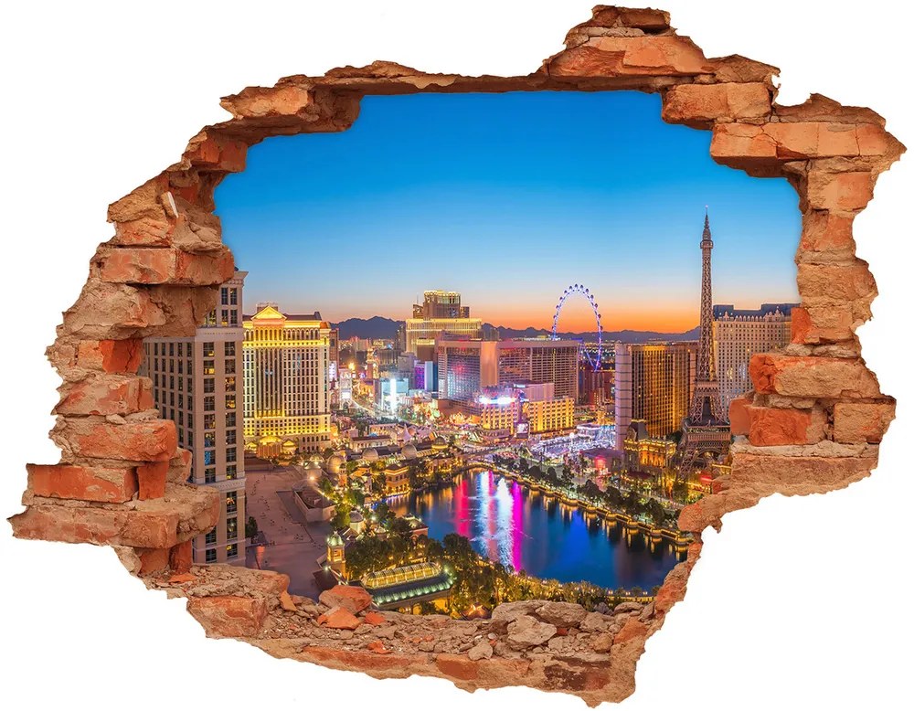 Wallmuralia Fototapeta díra na zeď 3D Las Vega USA 90x70 cm