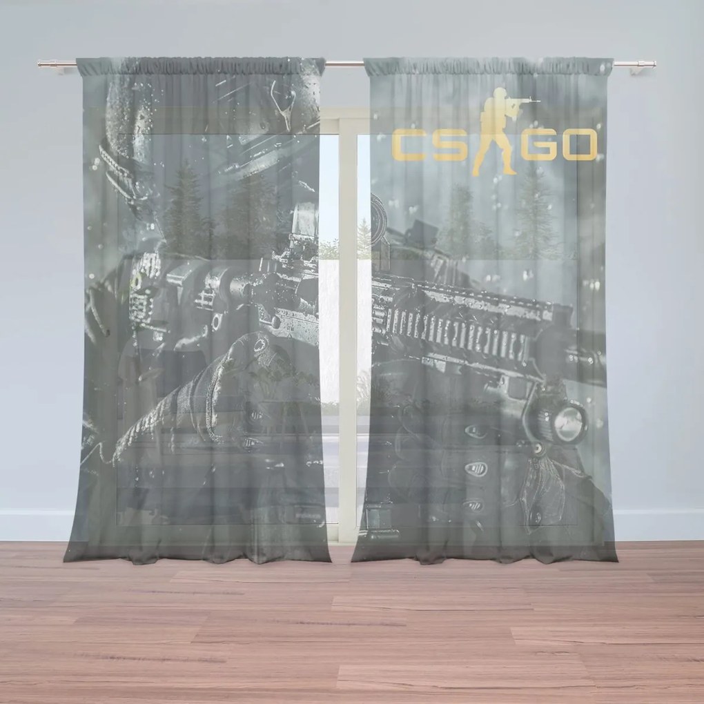 Sablio Záclony CS:GO Voják 1: 2ks 150x250cm