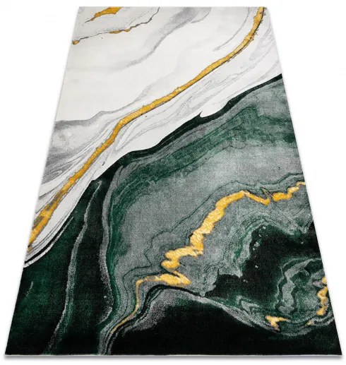 Kusový koberec EMERALD 1017 Luxusní abstraktní mramor zelený zlatý Rozměr: 180x270 cm