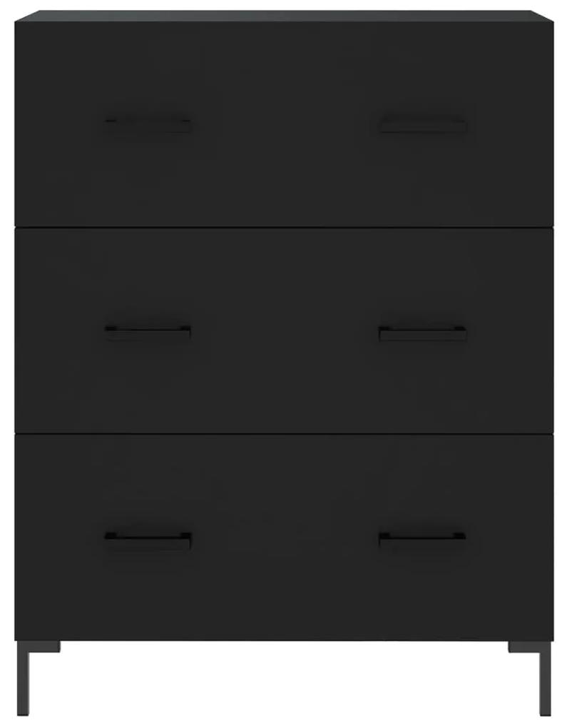 Skříň highboard černá 69,5 x 34 x 180 cm kompozitní dřevo,  3195844