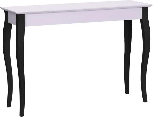 Světle růžový konzolový stolek s černými nohami Ragaba Lilo, šířka 105 cm