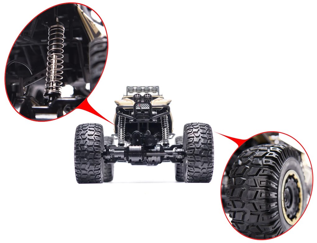 Creative Corner RC auto Rock Crawler 2.4GHz 1:8 51cm černé