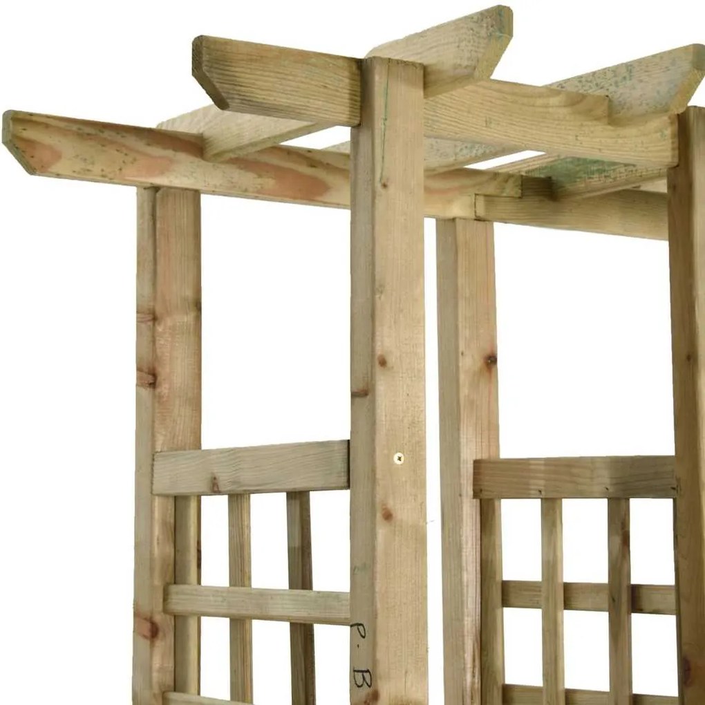 Zahradní pergola s lavicí a truhlíky impregnovaná borovice 318565