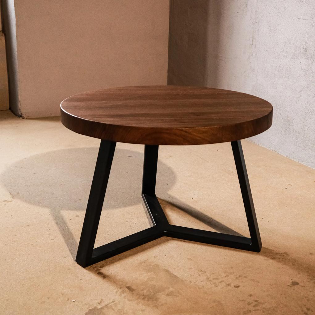Wudboys Konferenční stůl ROUND Barva kovu: Černá, Dřevo: Jasan, Rozměr: Průměr 110cm, moderní skandinávský styl