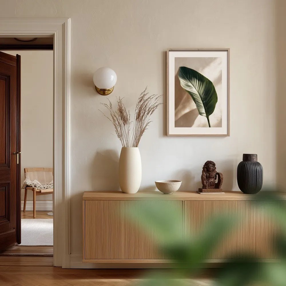 Tištěný obraz s rámem 50x70 cm Strelizia Leaf – Styler