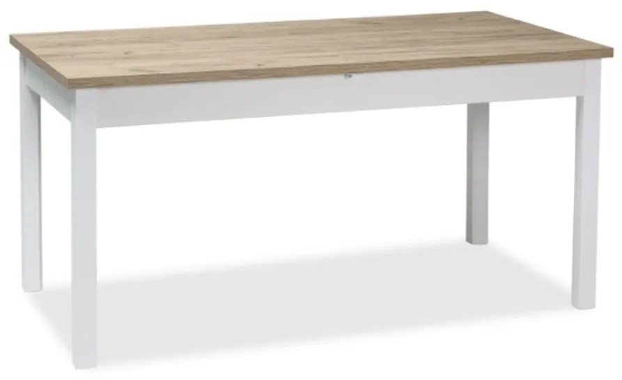 MAXIVA Jídelní stůl - ADAM, 120x68, dub sonoma/matná bílá