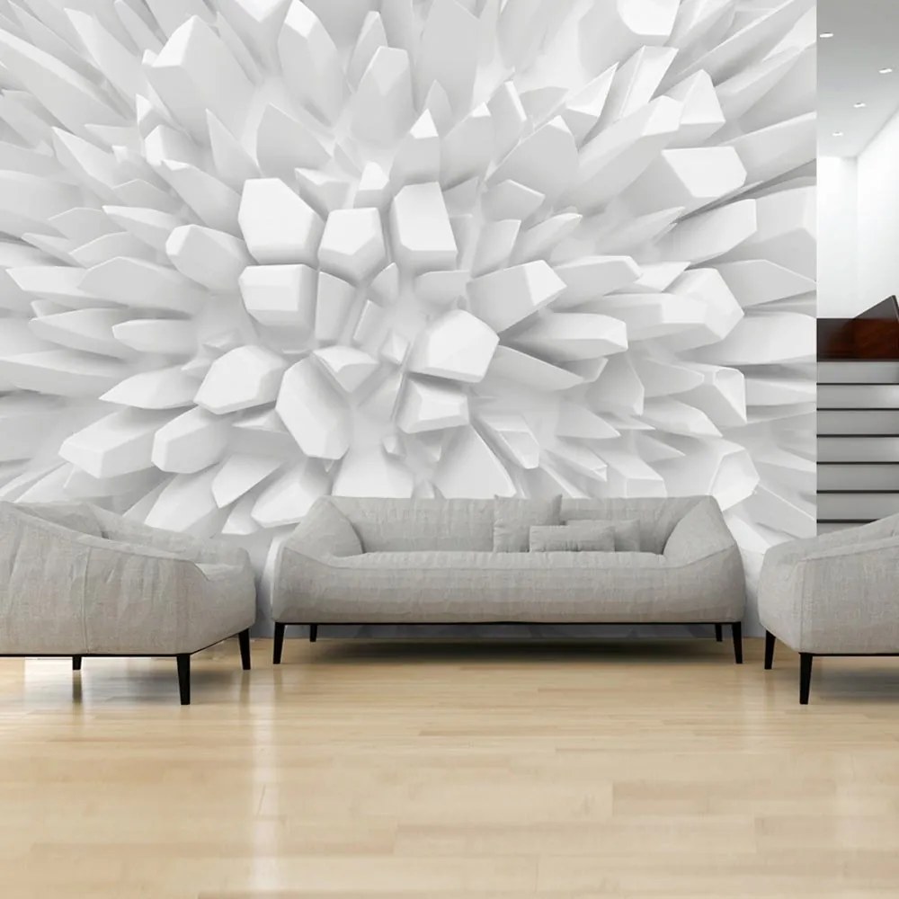 Samolepicí tapeta 3D rostoucí krystaly Velikost (šířka x výška): 441x315 cm
