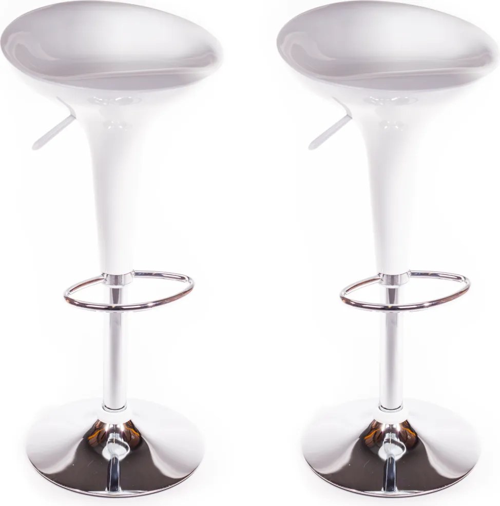 Barová židle 2x Hawaj CL-1213 bílá