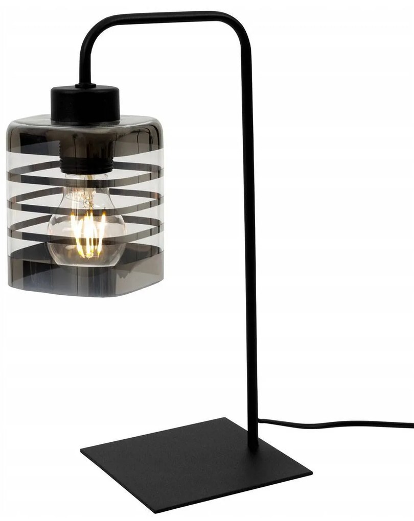Stolní lampa Helix, 1x skleněné stínítko