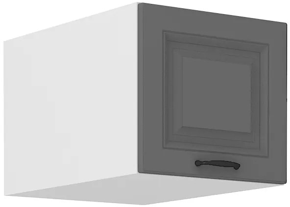 Kuchyňská skříňka Stilo 40 NAGU-36 1F korpus bílá, dvířka šedá DUST