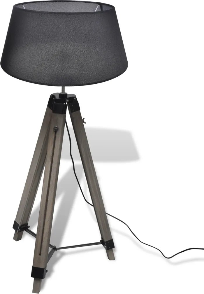 Designová stojací lampa černá