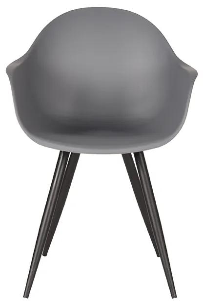 LABEL51 Antracitová/černá jídelní židle Assena