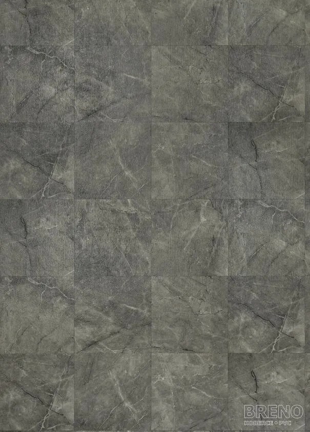 Breno PVC SIGMA Venato 93 – tmavý mramor, šíře 200 cm