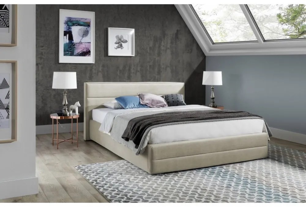 Čalouněná postel OSLO 160x200 cm Matt Velvet 2