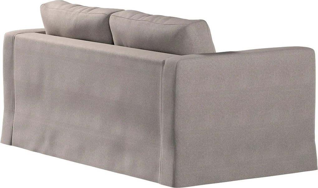 Potah na pohovku IKEA Karlstad 2-místná , nerozkládací, dlouhý barva béžová látka pletený vzor