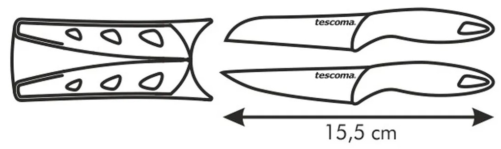 TESCOMA Mini nože PRESTO 6 cm, sada 2 ks