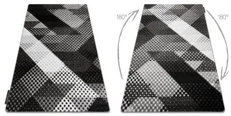 koberec INTERO BALANCE 3D Tečky šedá velikost 180x270 cm | krásné koberce cz