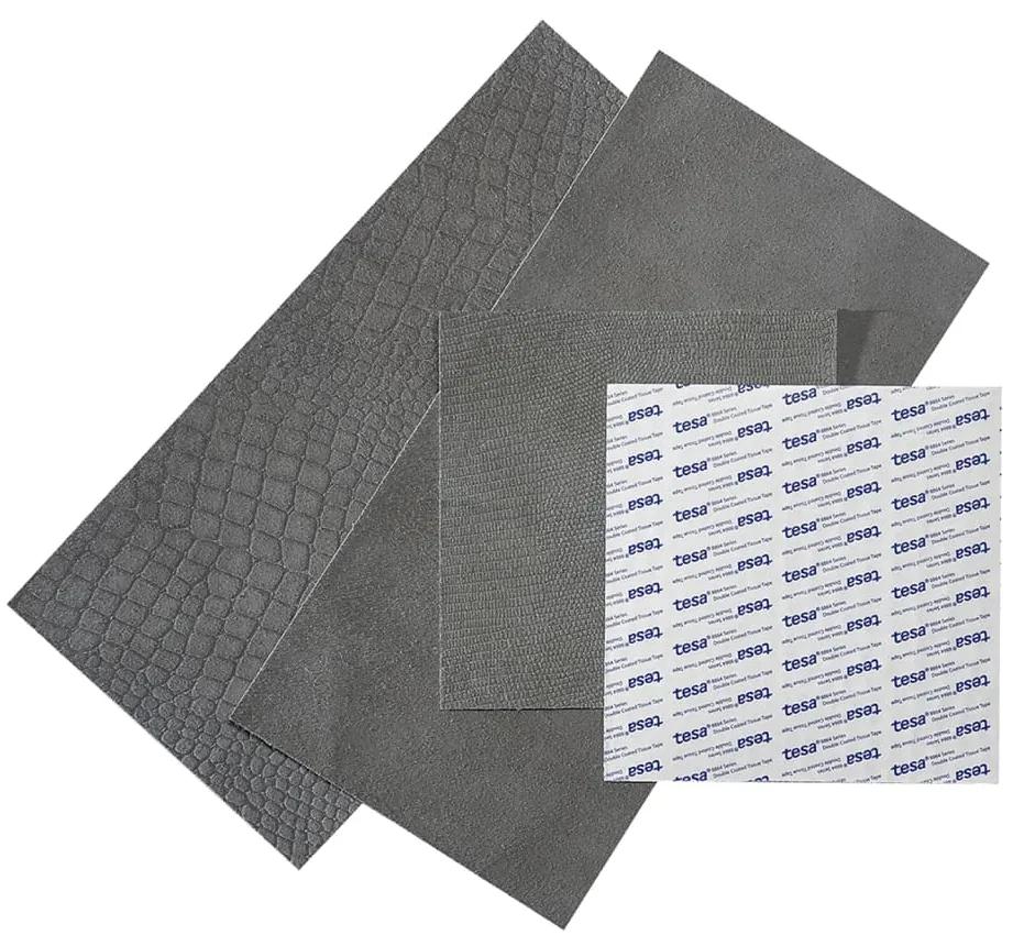 WallArt Kožené nástěnné panely Jordan bluish grey 32 ks, WallArt 440937