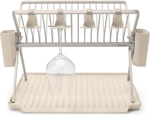 Béžový kovový dvoupatrový odkapávač 42x51 cm – Brabantia