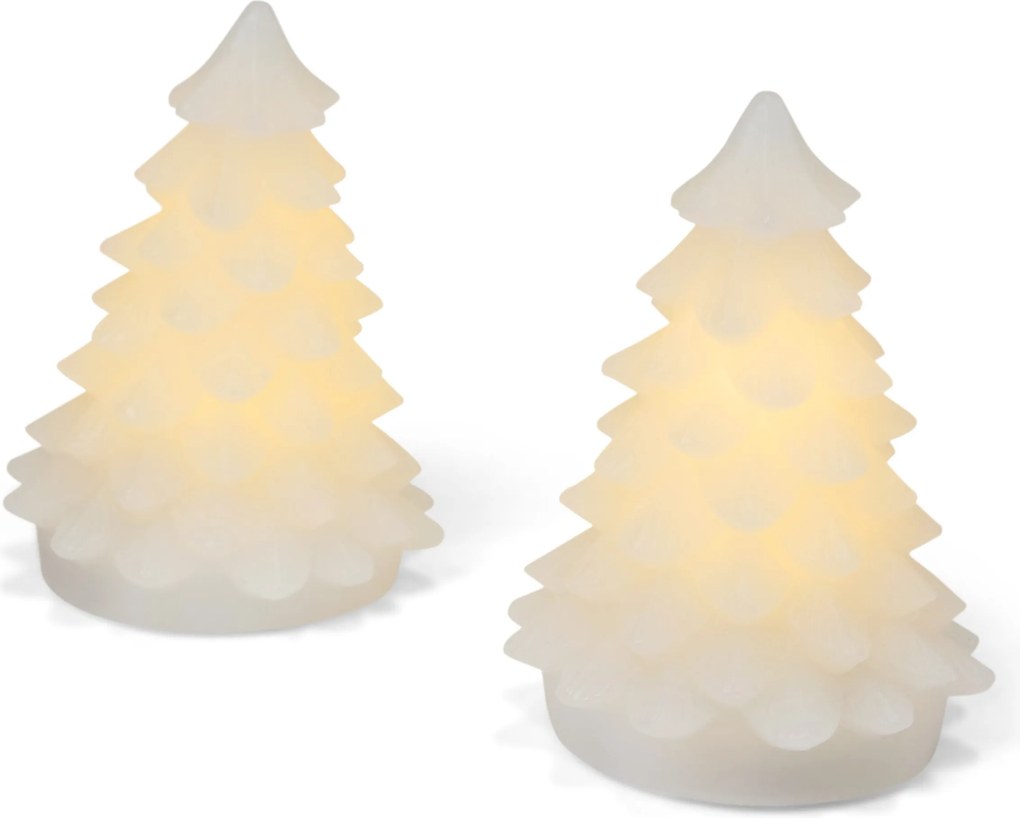 Tchibo - Stromečky z pravého vosku s Led, 2 ks, malé
