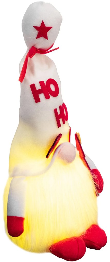 Tutumi - LED vánoční trpaslík 36cm YX058, bílá, CHR-09507