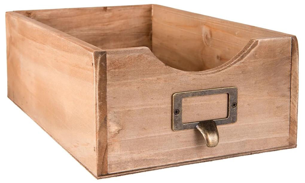 Dekorace dřevěný šuplíček - 18*29*10 cm