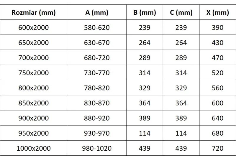 Mexen Exo, skládací sprchové dveře 100 cm, čiré sklo, zlatá, 816-100-000-50-00