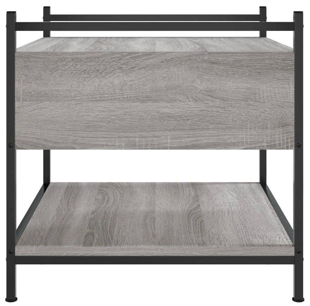 Konferenční stolek šedý sonoma 50 x 50 x 50 cm kompozitní dřevo - Default Title