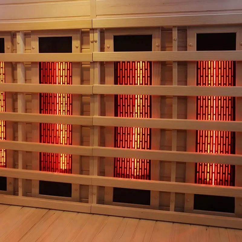 BPS-koupelny Kombinovaná sauna 2v1 - Infrasauna + finská sauna 150x150, 4-5 osob