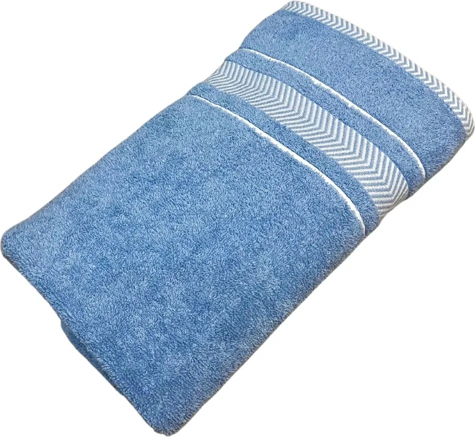Froté ručník deluxe Maroko modrý 30x50cm TiaHome