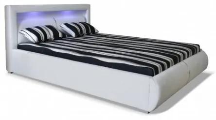 Čalouněná postel Orlando 180 s matrací + LED