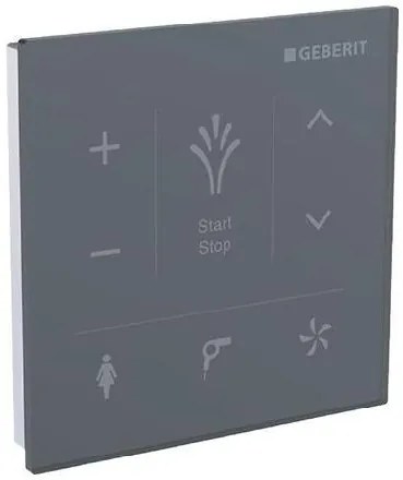 Geberit AquaClean - Nástěnný ovládací panel pro elektronický bidet, černá 147.038.SJ.1