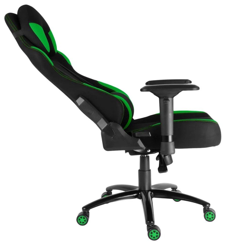 Herní židle NEOSEAT GAMER TEX černo-zelená