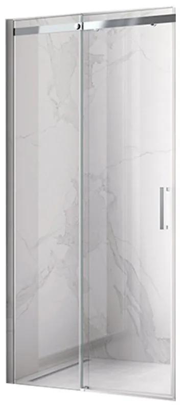BPS-koupelny Posuvné sprchové dveře HYD-PD09 110 chrom/transparent pro instalaci do niky