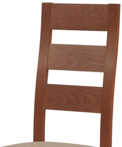 Jídelní židle z masivu buku třešeň, potah běžový, BC-2603 TR3