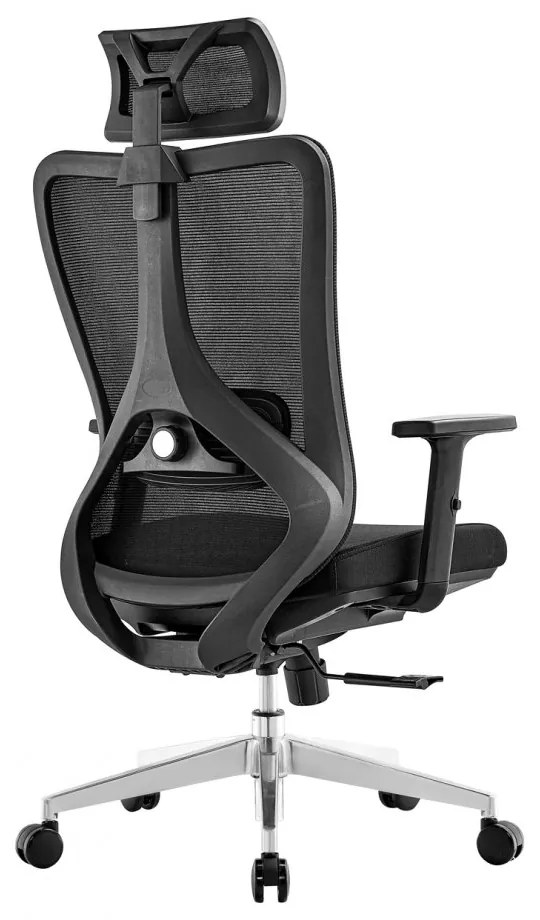 Kancelářská ergonomická židle Neoseat AMADORA — síť / látka, černá, nosnost 150 kg