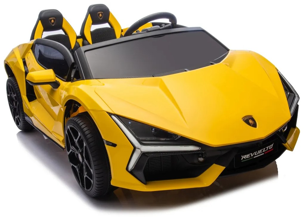 Dětské elektrické auto Lamborghini Revuelto XL STRONG žluté