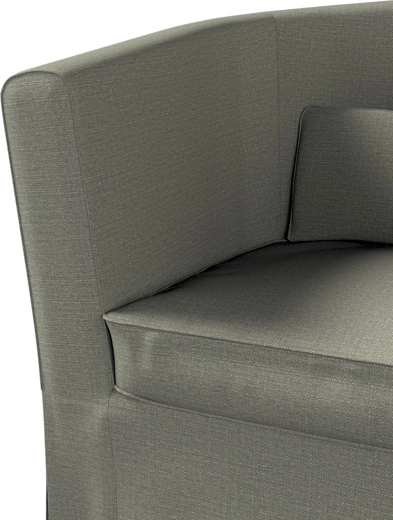 Potah na křeslo IKEA Ektorp Tullsta barva šedá látka pletený vzor