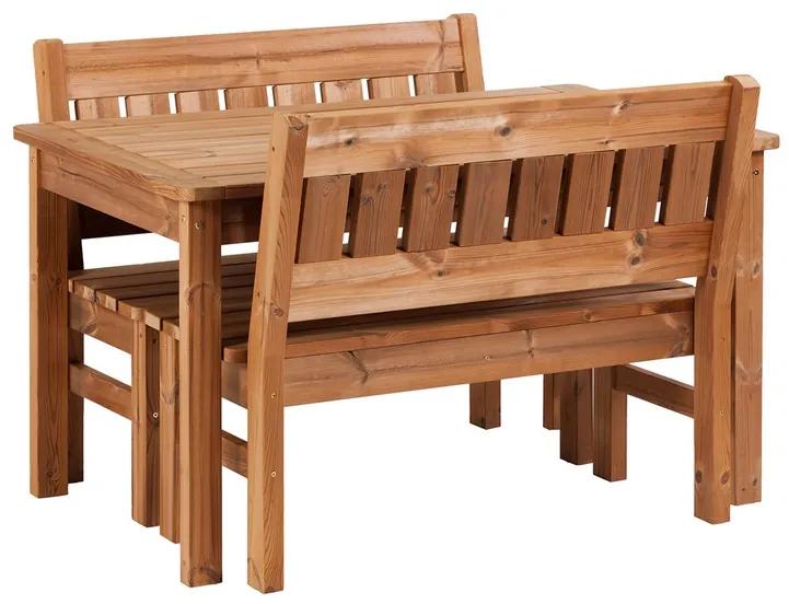 PROWOOD Dřevěný zahradní Nábytek SET M5 - stůl + 2 x lavice