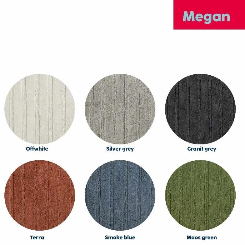 KELA Koupelnová předložka Megan 65x55 cm bavlna stříbrošedá KL-23584