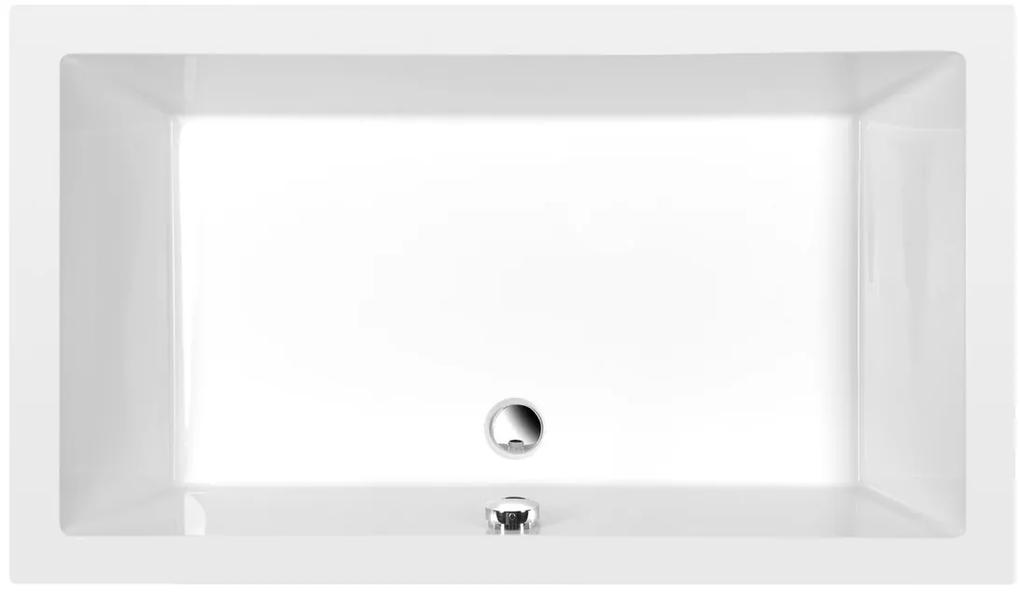 Polysan, DEEP hluboká sprchová vanička obdélník 130x75x26cm, bílá, 72942